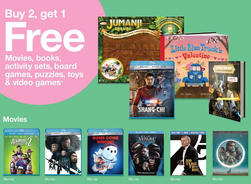 B2G1 FREE Board Games, Movies, Books, & More + Extra Savings